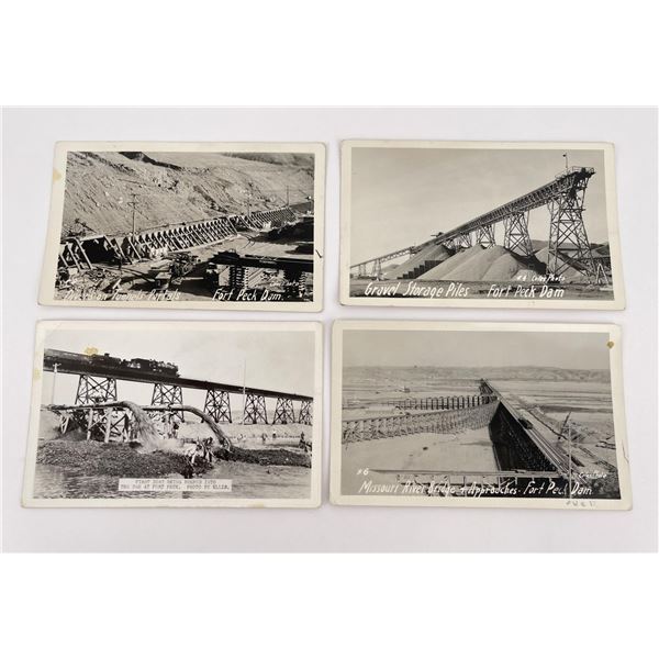 Fort Peck Dam Montana RPPC Postcards