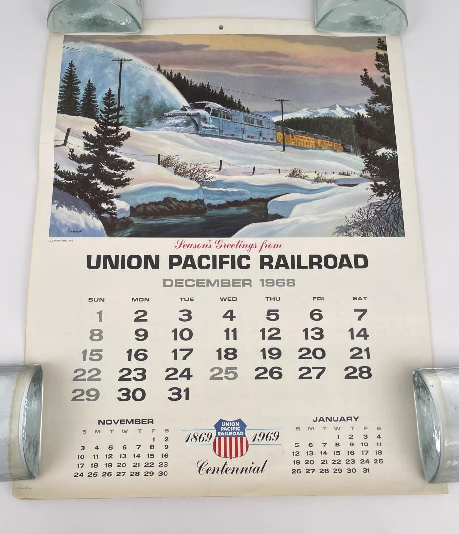 1968 Union Pacific Railroad Calendar