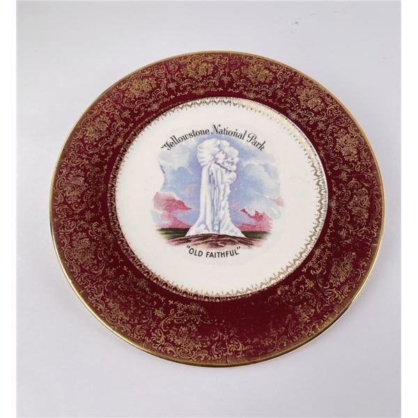 Yellowstone National Park Montana Plate