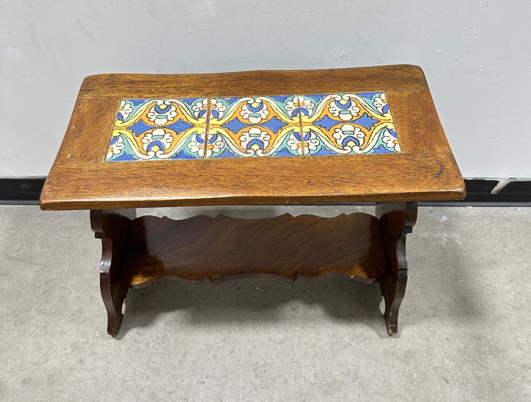 Arts and Crafts California Catalina Tile Table