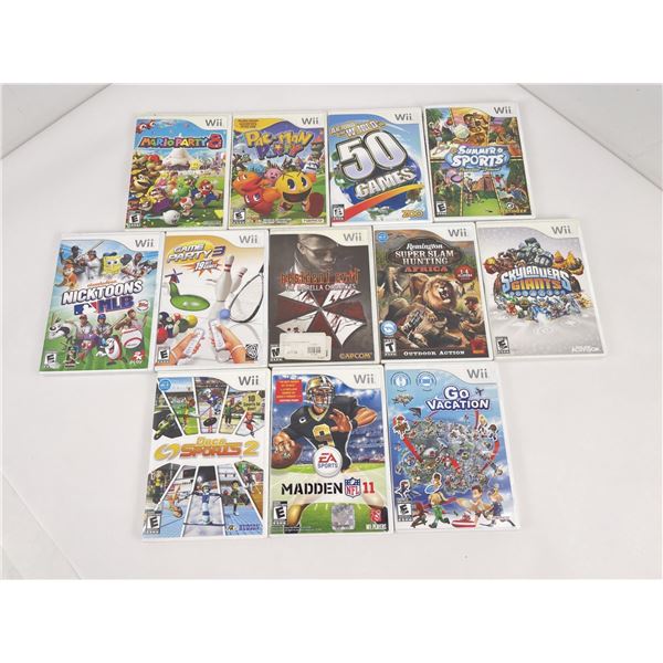 Collection of Nintendo Wii Games