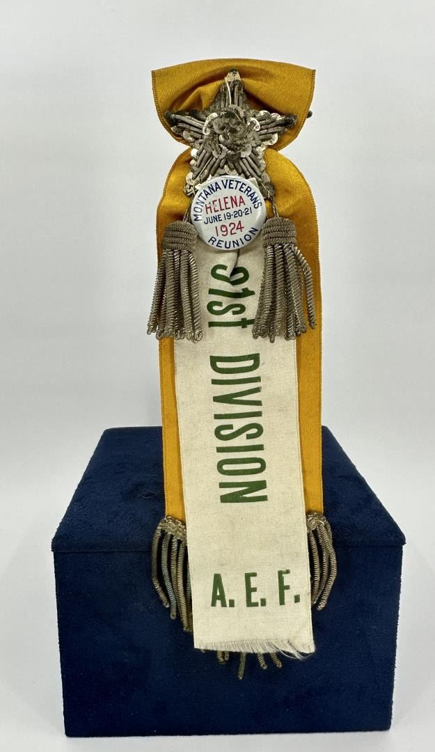 1924 Helena Montana AEF WWI Reunion Ribbon
