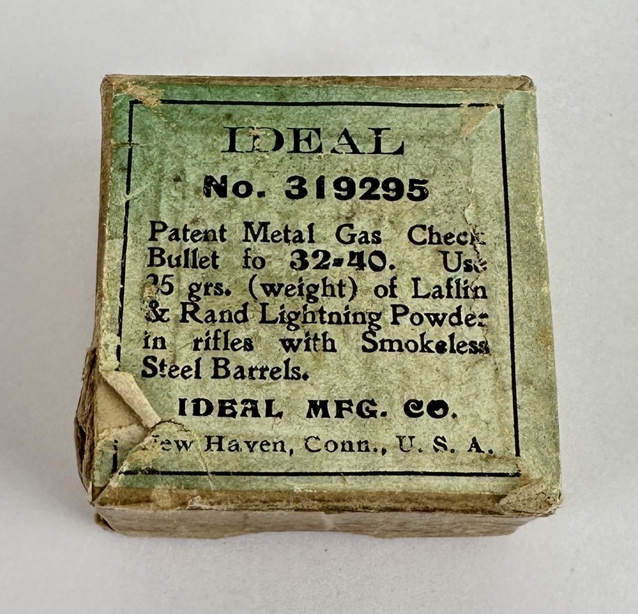 Antique Ideal 32-40 319295 Pistol Ammo