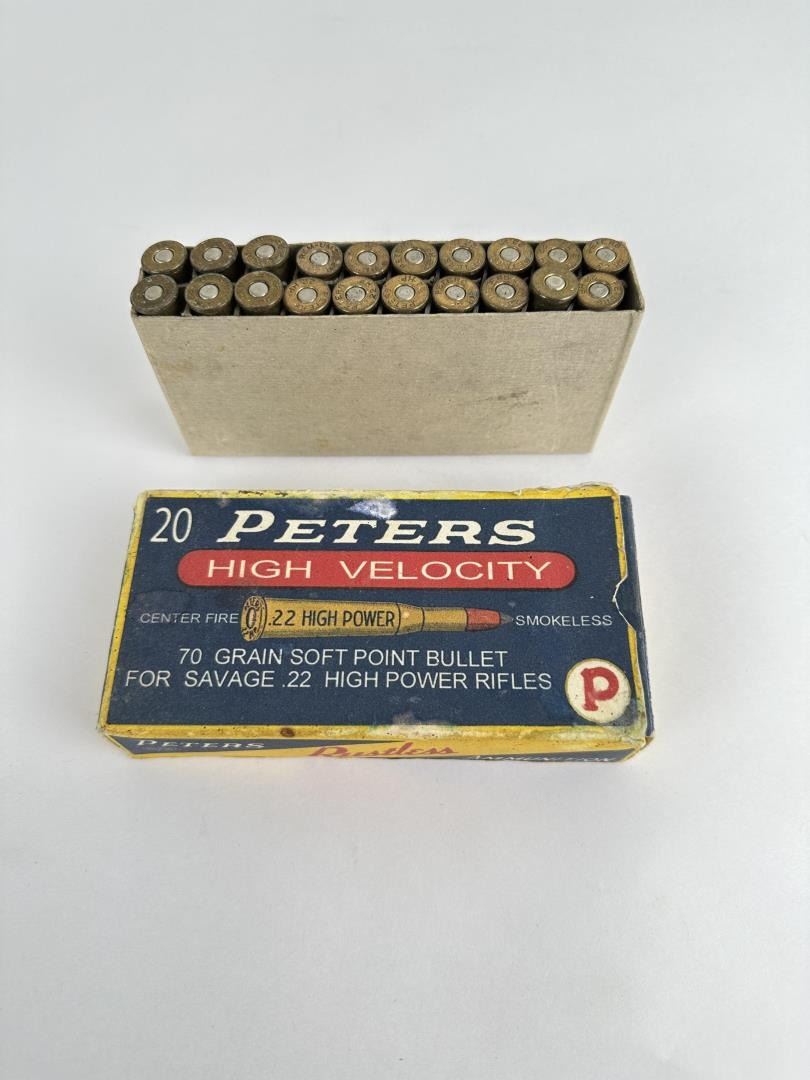 Peters .22 High Power Rifle Ammo Box