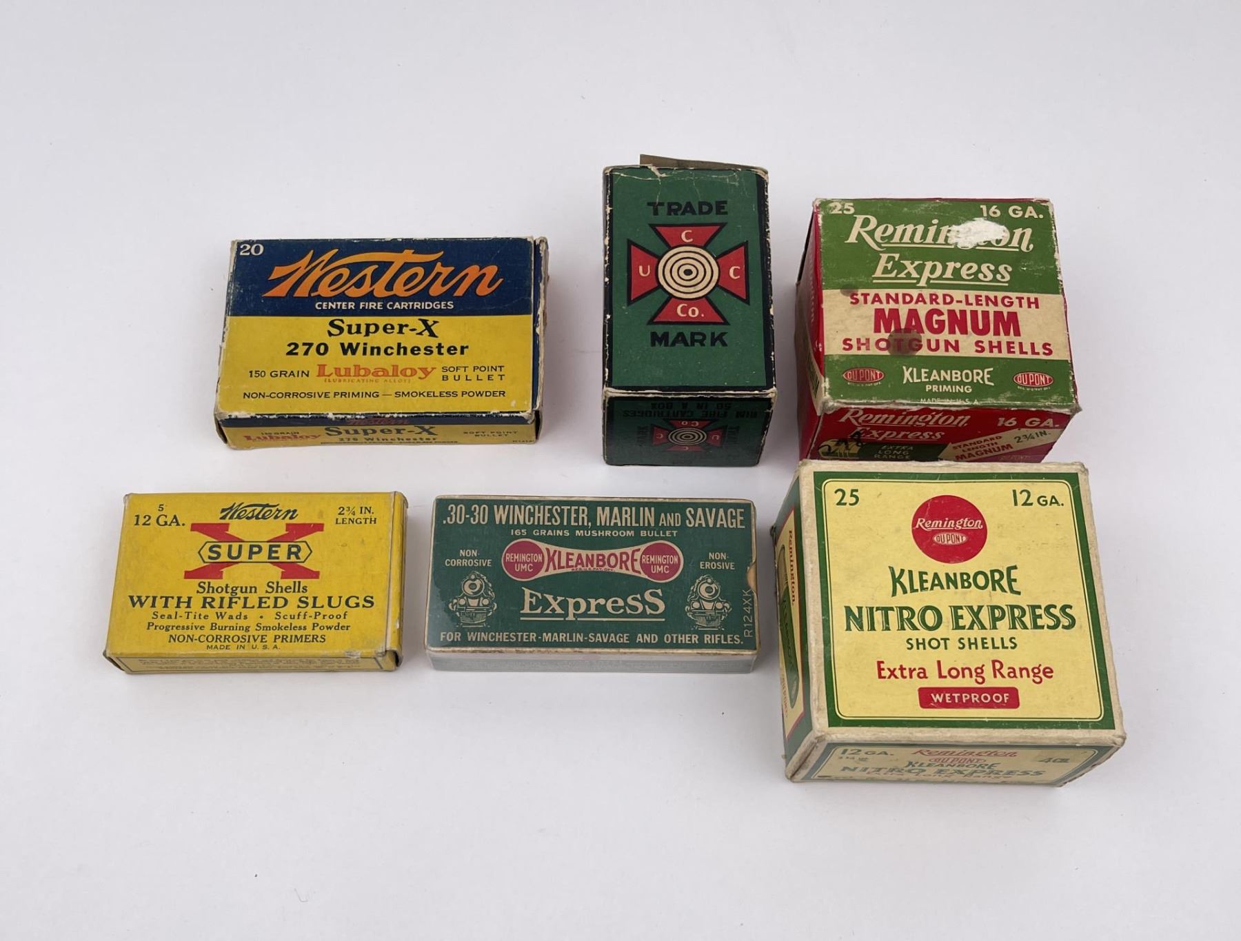 Collection of Empty Cartridge Boxes