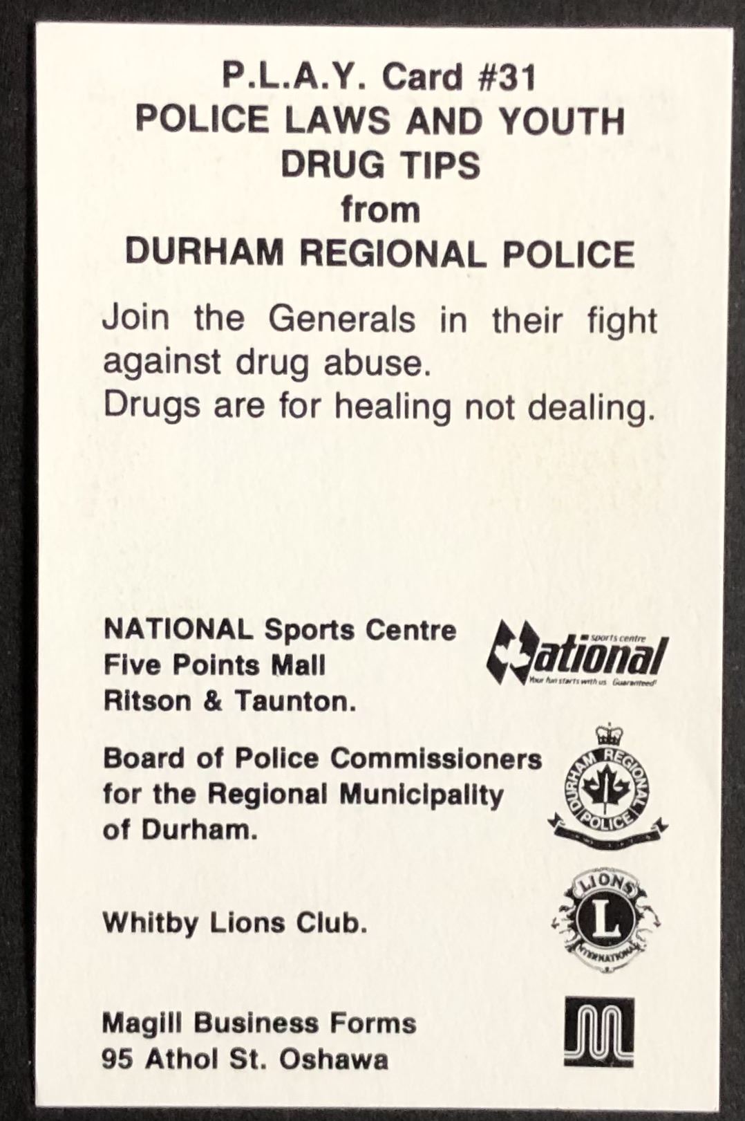 1989-90 Eric Lindros junior card (1st ever card) (HOF)