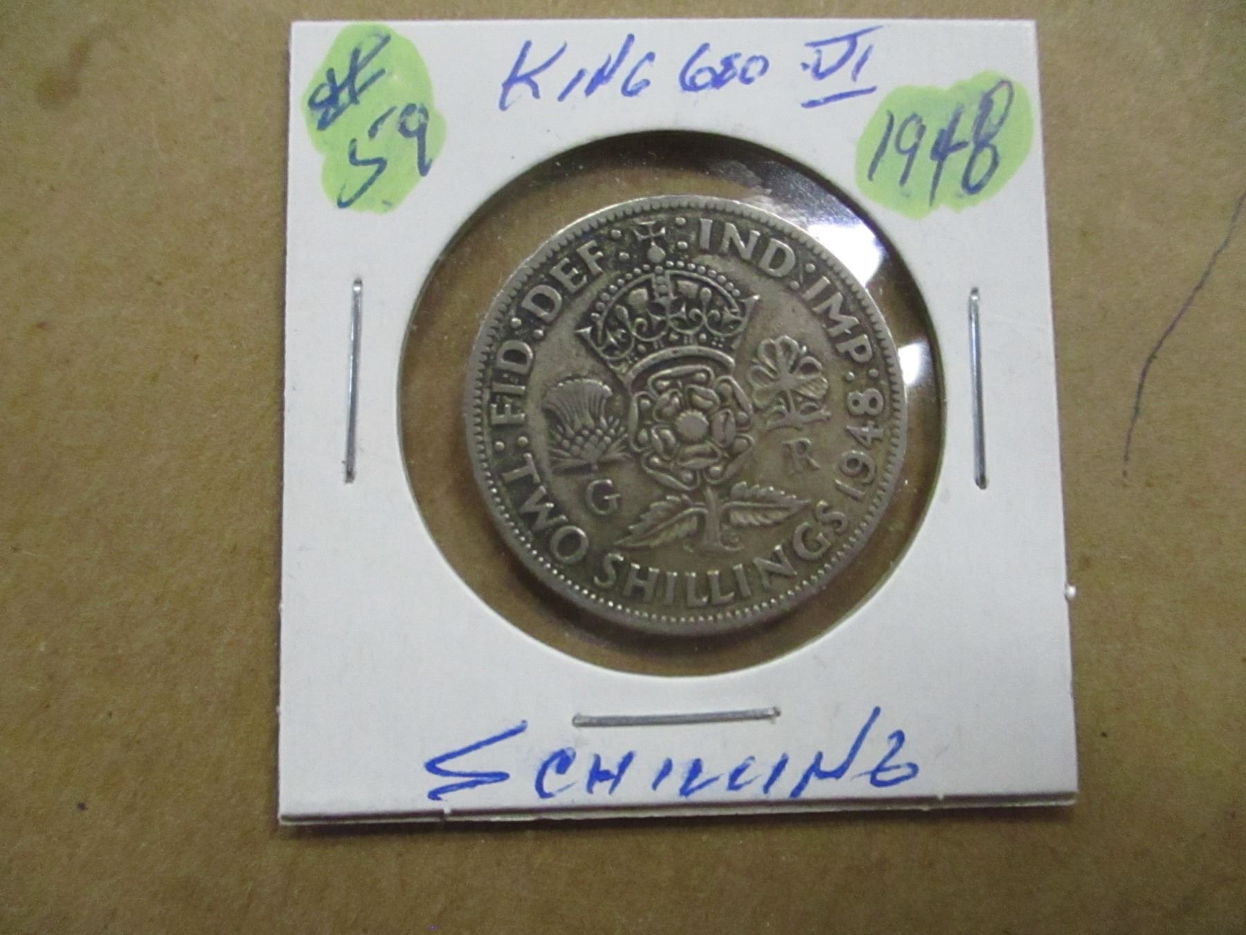1948 KING GEORGE VI SILVER SCHILLING