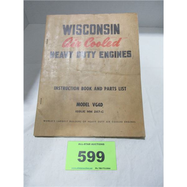 ESTATE/COLLECTIBLE: WISCONSIN AIR COOLED HEAVY DUTY ENGINES MANUAL ...