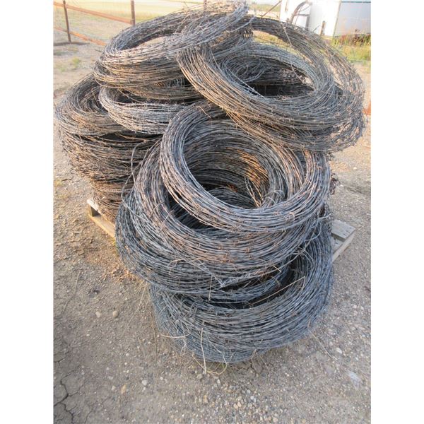 PALLET C/W ASSORTED BARB WIRE (LARGE)