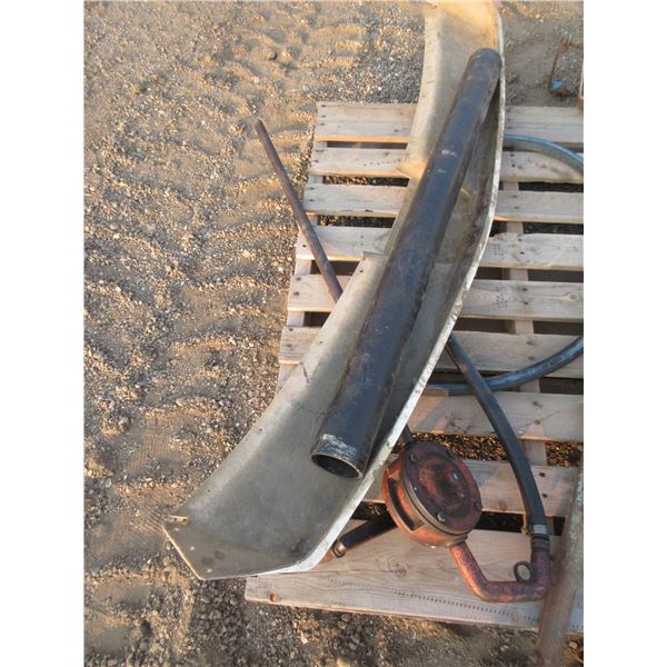BARREL PUMP, PVC PIPE & WIND DEFLECTOR