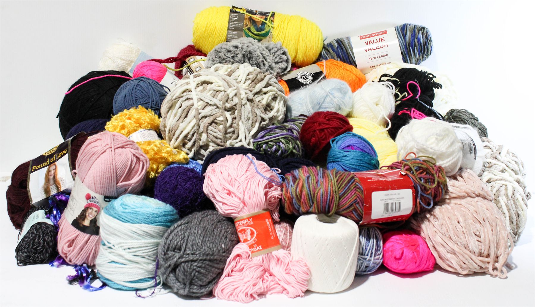 ASSORTED YARN PARTIAL ROLLS (BAG NO. 2)