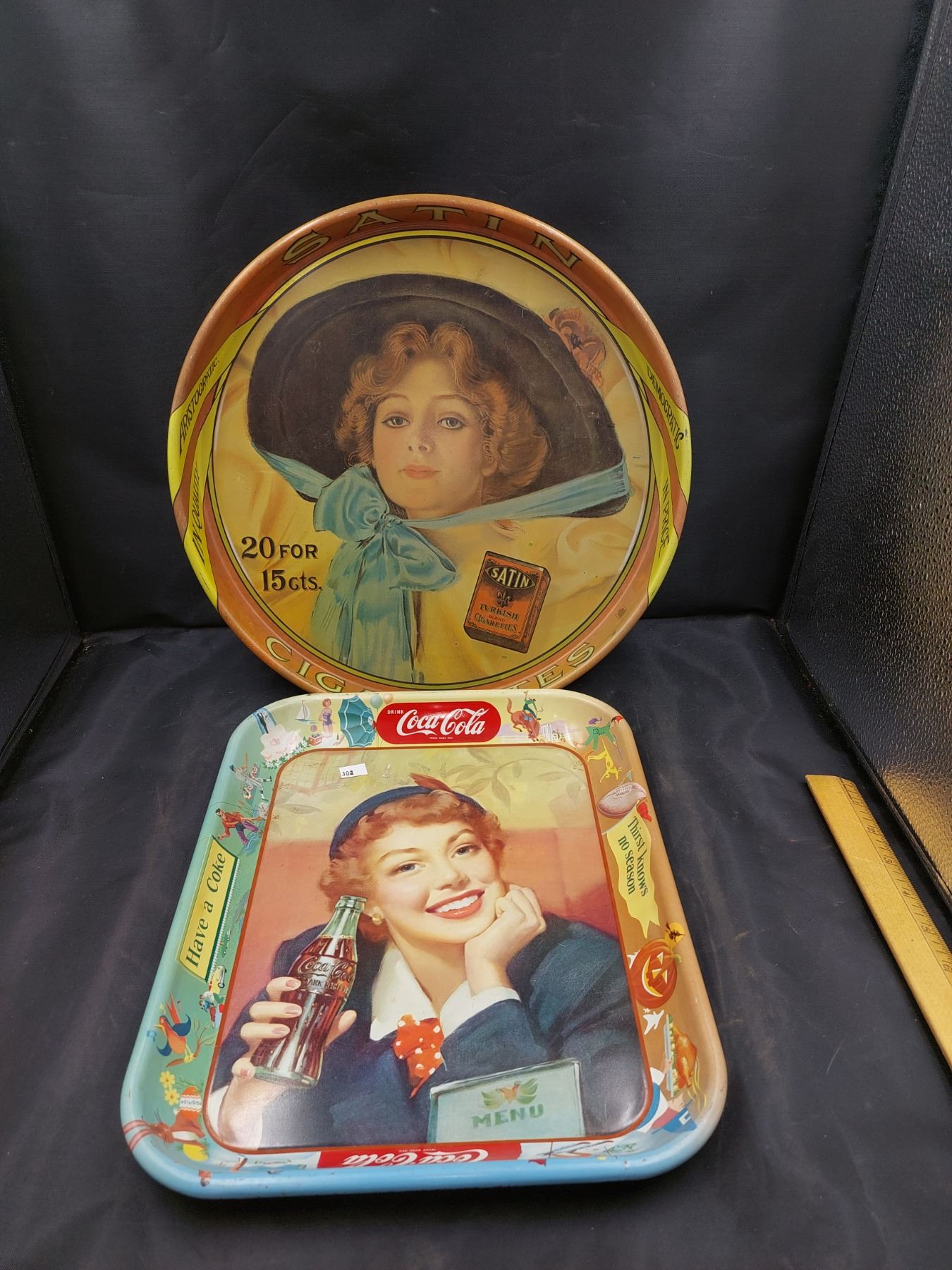 2 Vintage Trays