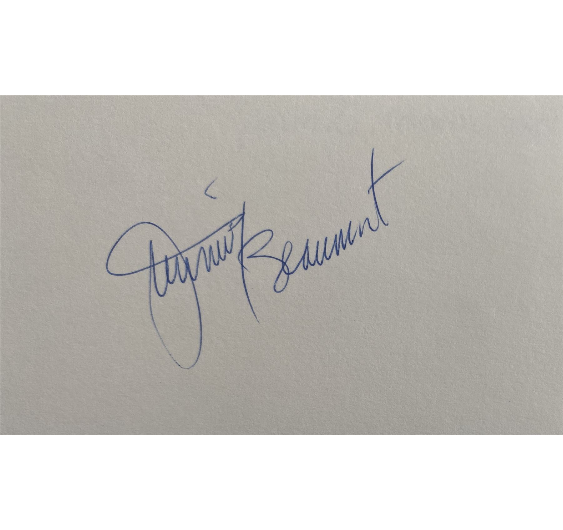The Skyliners Jimmy Beaumont original signature
