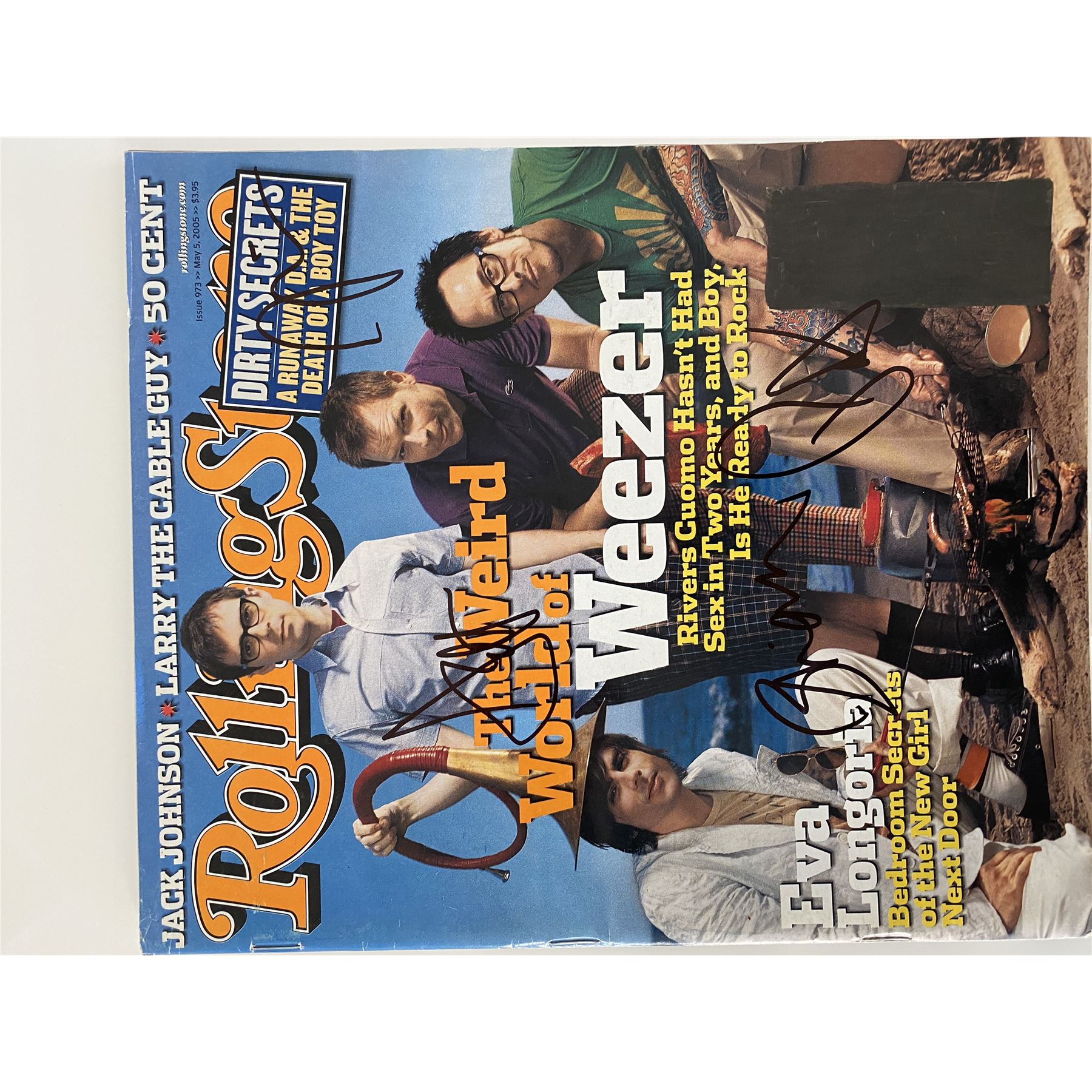 Weezer signed Rolling Stone Magazine