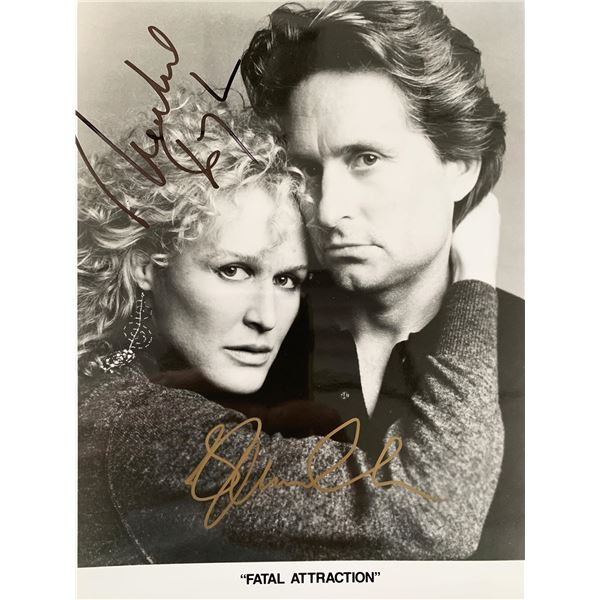 Fatal Attraction Glenn Close and Michael Douglas signed movie photo
