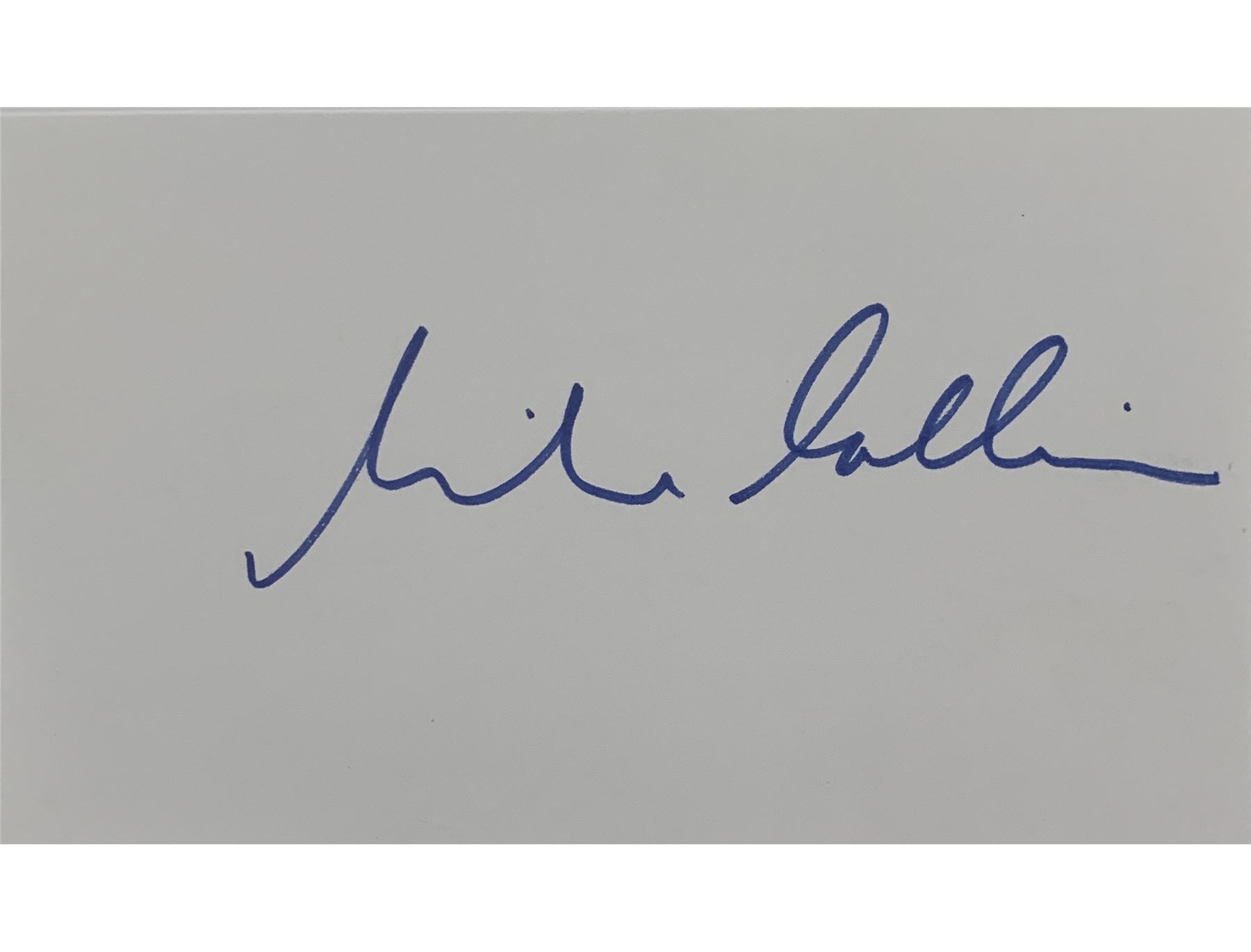 NASA Michael Collins signed card