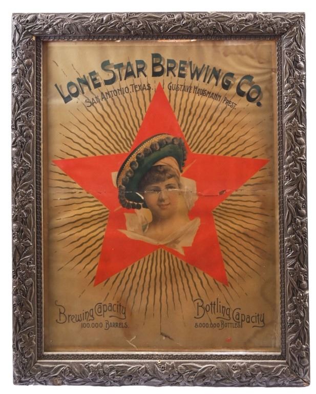 Lone Star Beer Pre-Prohibition Advertising Poster