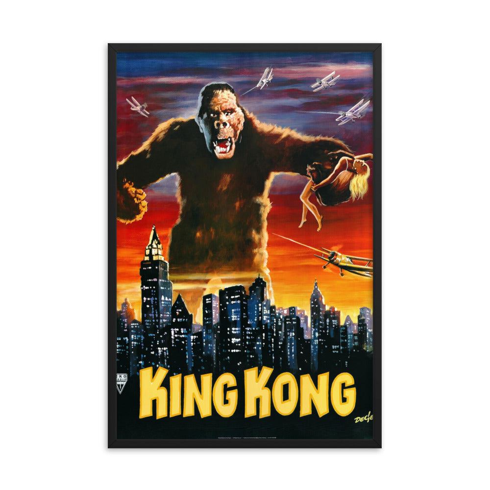 King Kong 1933 REPRINT German poster art REPRINT