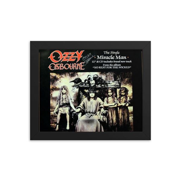 Ozzy Osbourne signed promo REPRINT