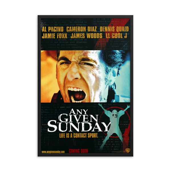 Any Given Sunday 1999 REPRINT movie poster REPRINT