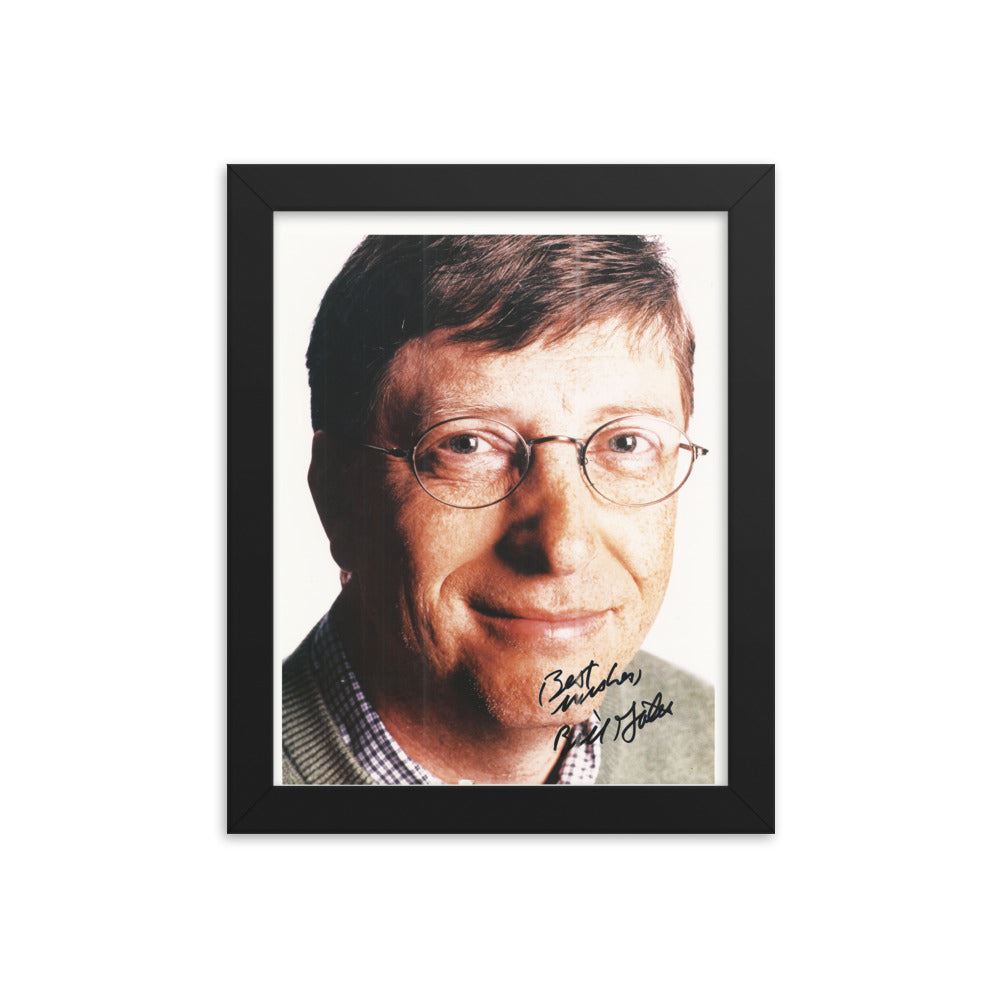 Bill Gates signed photo REPRINT
