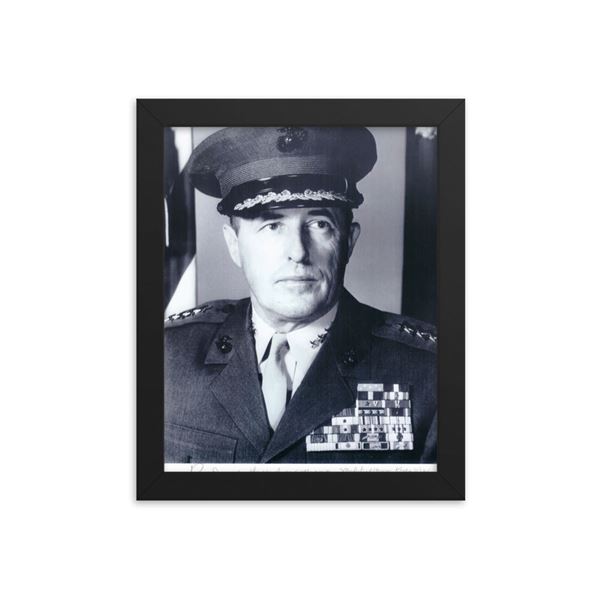 General Ray Davis signed photo REPRINT