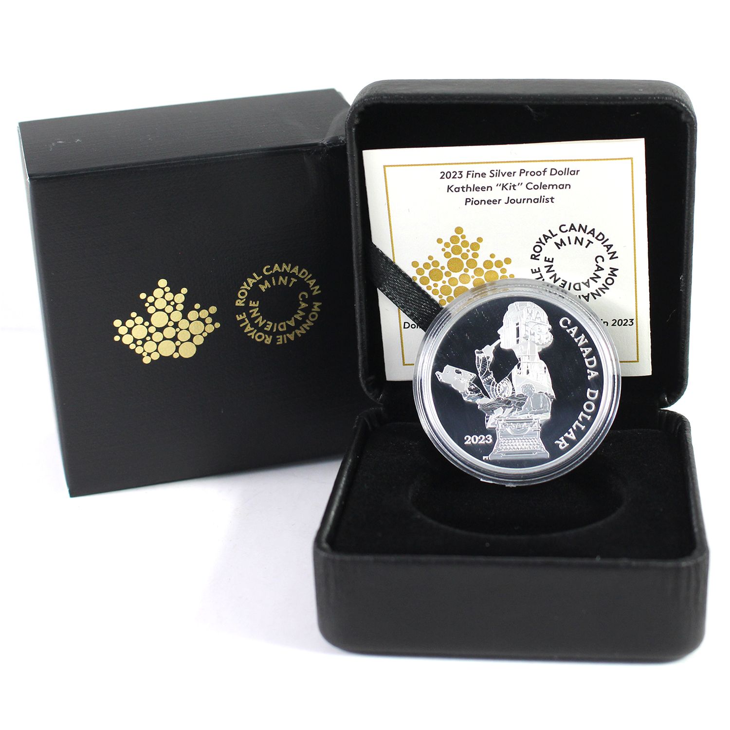 2023 Kathleen "Kit" Coleman: Pioneer Journalist Proof Silver Dollar.
