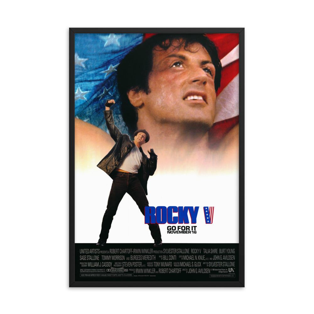 Rocky V 1990 REPRINT poster