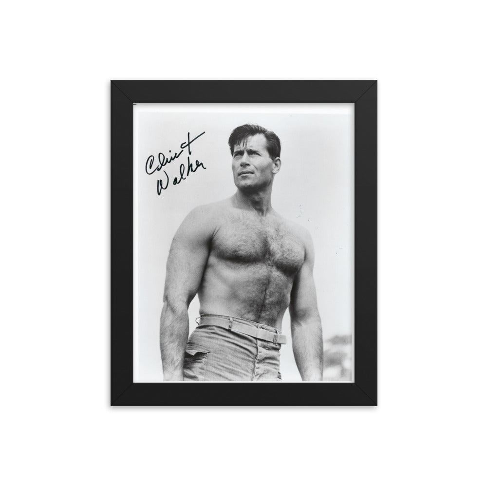Clint Walker signed photo REPRINT REPRINT
