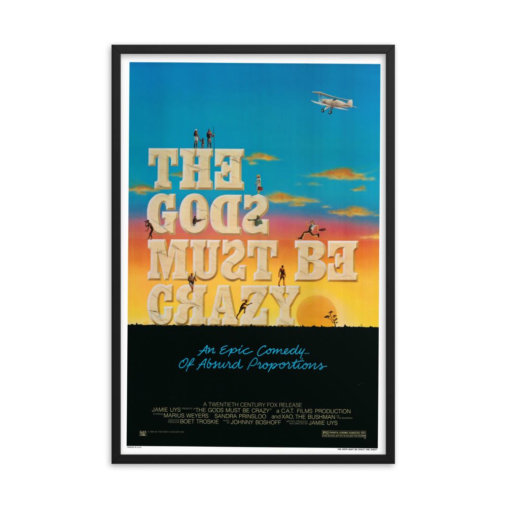 The Gods Must Be Crazy 1984 REPRINT poster