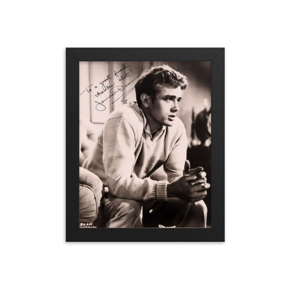 James Dean signed still photo Framed Reprint