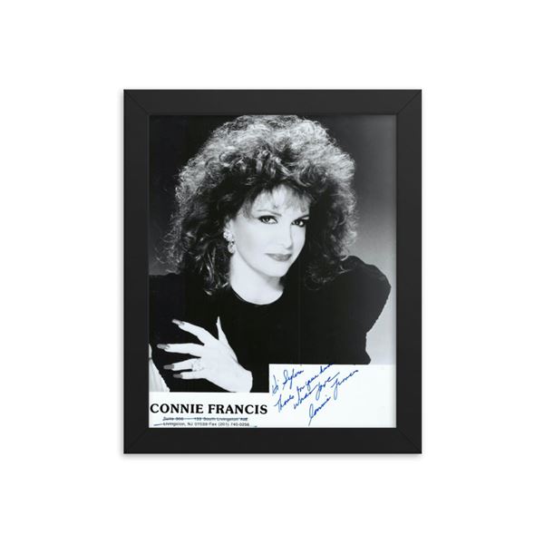Singer Connie Francis Signed Photo Reprint
