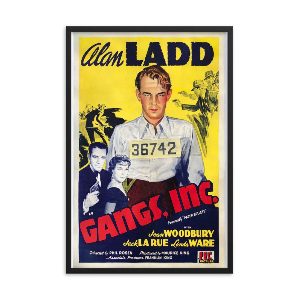 Gangs, Inc. (Paper Bullets) 1944 REPRINT poster