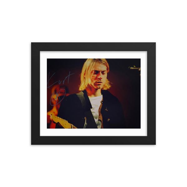 Kurt Cobain signed photo REPRINT
