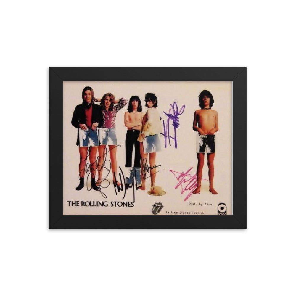 The Rolling Stones signed photo Framed Reprint