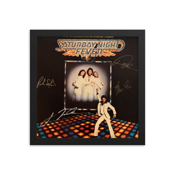 Bee Gees signed Saturday Night Fever album REPRINT