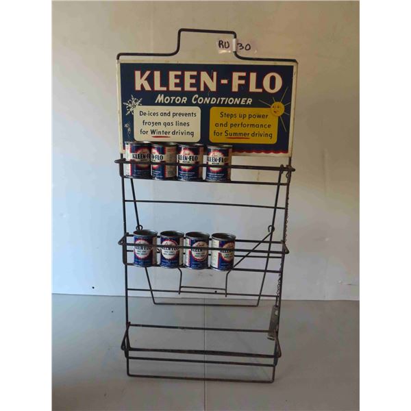 Kleen Flo Motor Conditioner Rack With 8 Cans 33 X 15 Rack