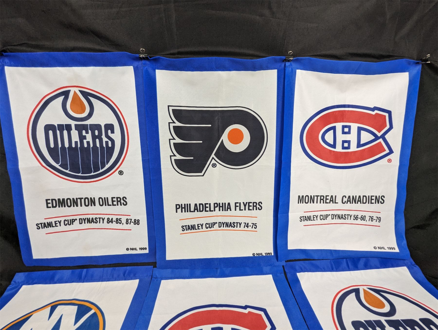 6 NHL Stanley Cup Dynasty Mini Banners