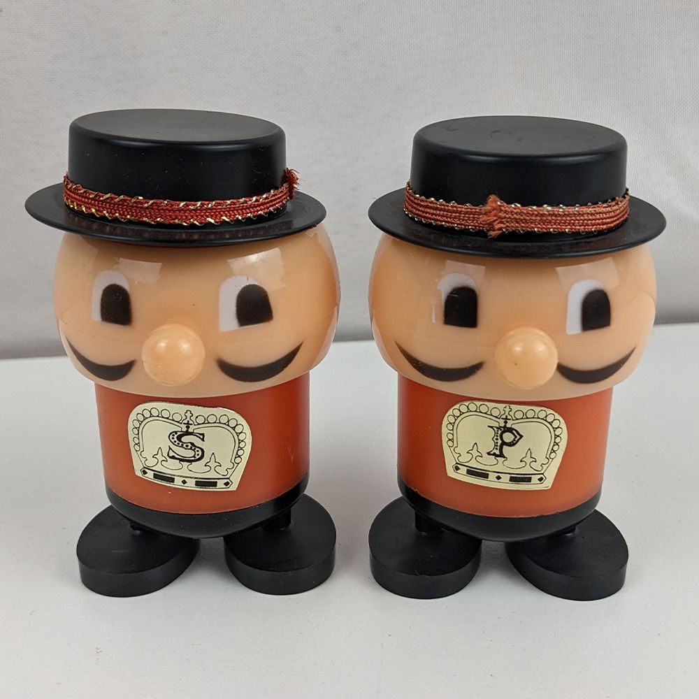 Vintage Mustache Men Salt & Pepper Shakers