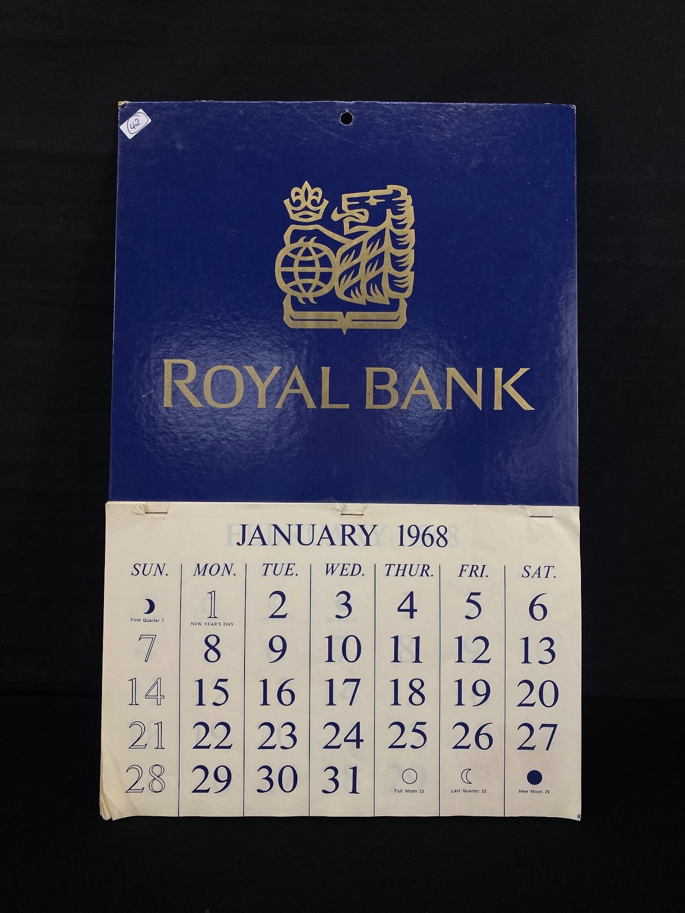 1968 Royal Bank Calendar
