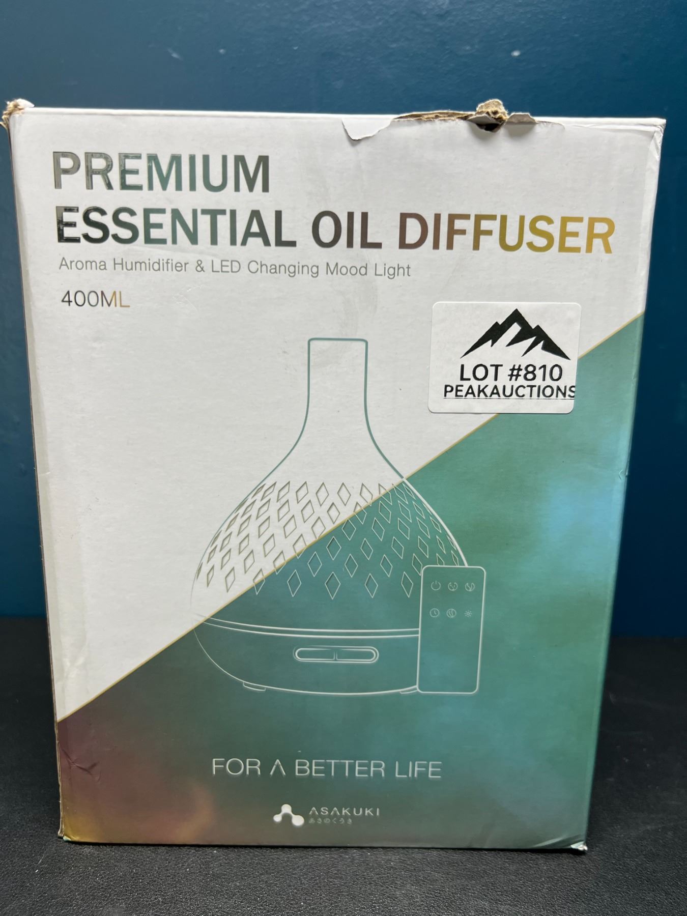 Lot of 1 Premium Essential Oil Diffuser/LED Mood Light