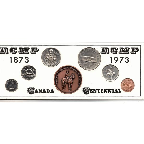 Canadian Coin Set RCMP 1973