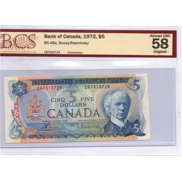 Five Dollar Canadian Bank Note