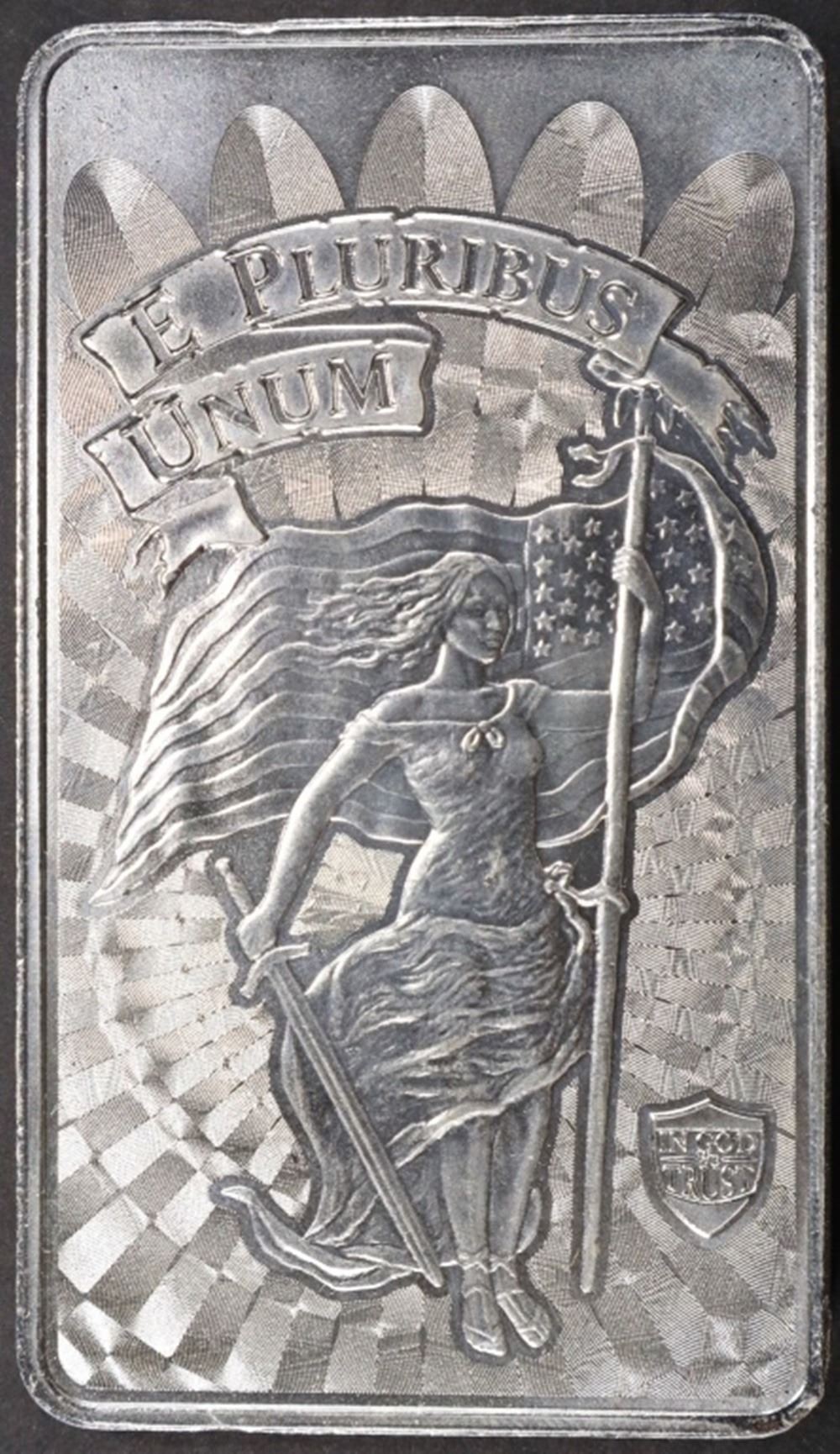 10oz .999 SILVER E PLURIBUS UNUM BAR