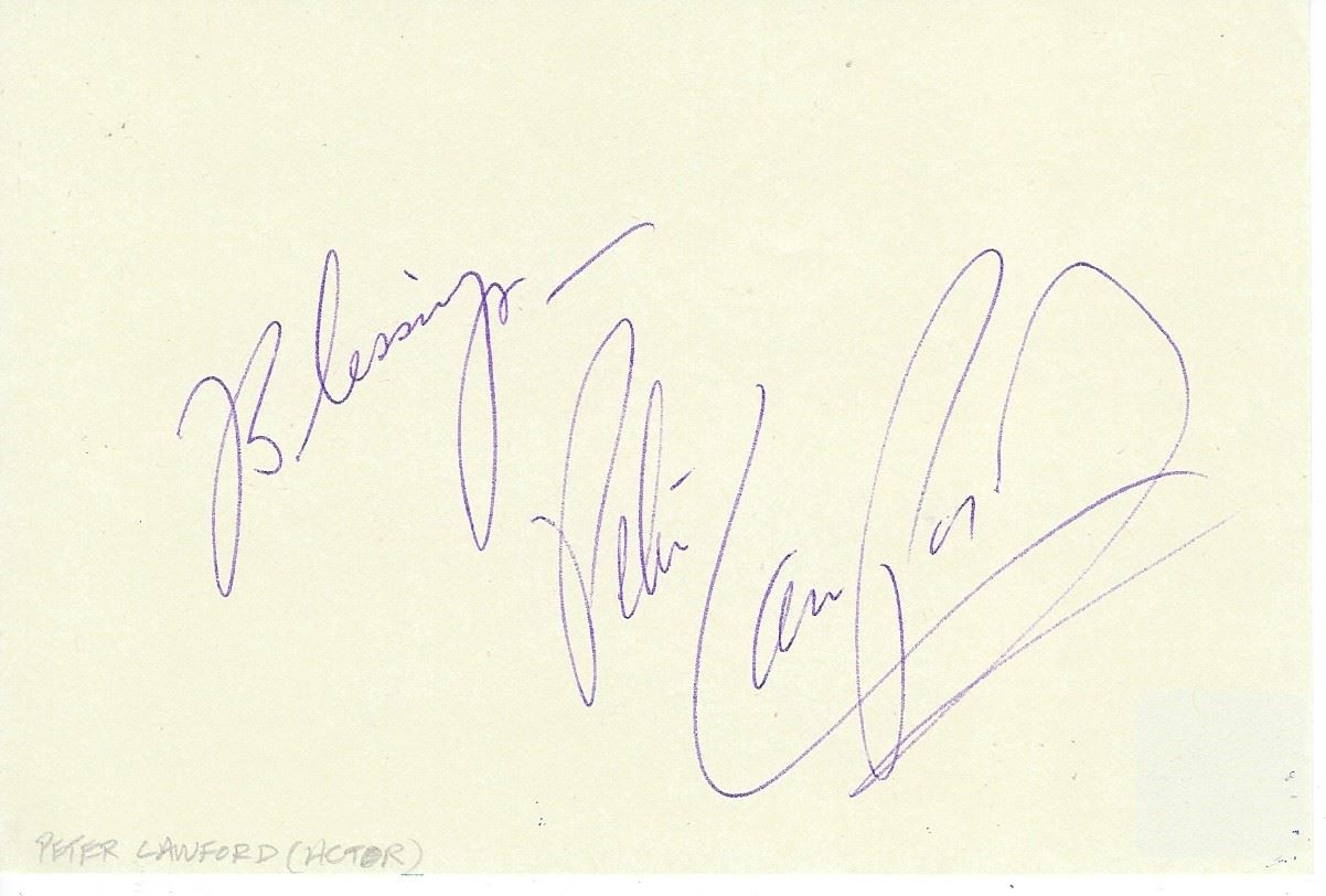 Peter Lawford original signature