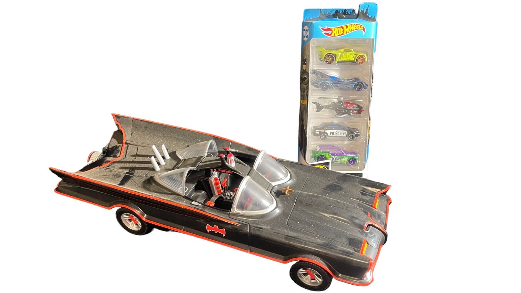 Vintage Batman Hot Wheels and 1966 Classic Batmobile