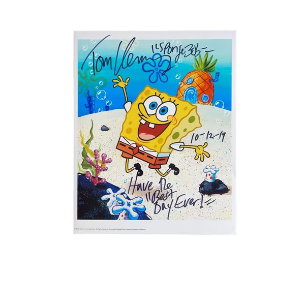 Spongebob Squarepants Photograph Print Signed by Tom Kenny