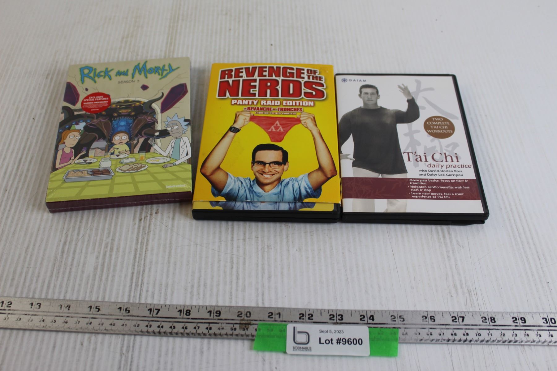 3 Dvds Revenge Of The Nerds Panty Raid Edition Rick And Morty Season 3 Sealed Tai Chi