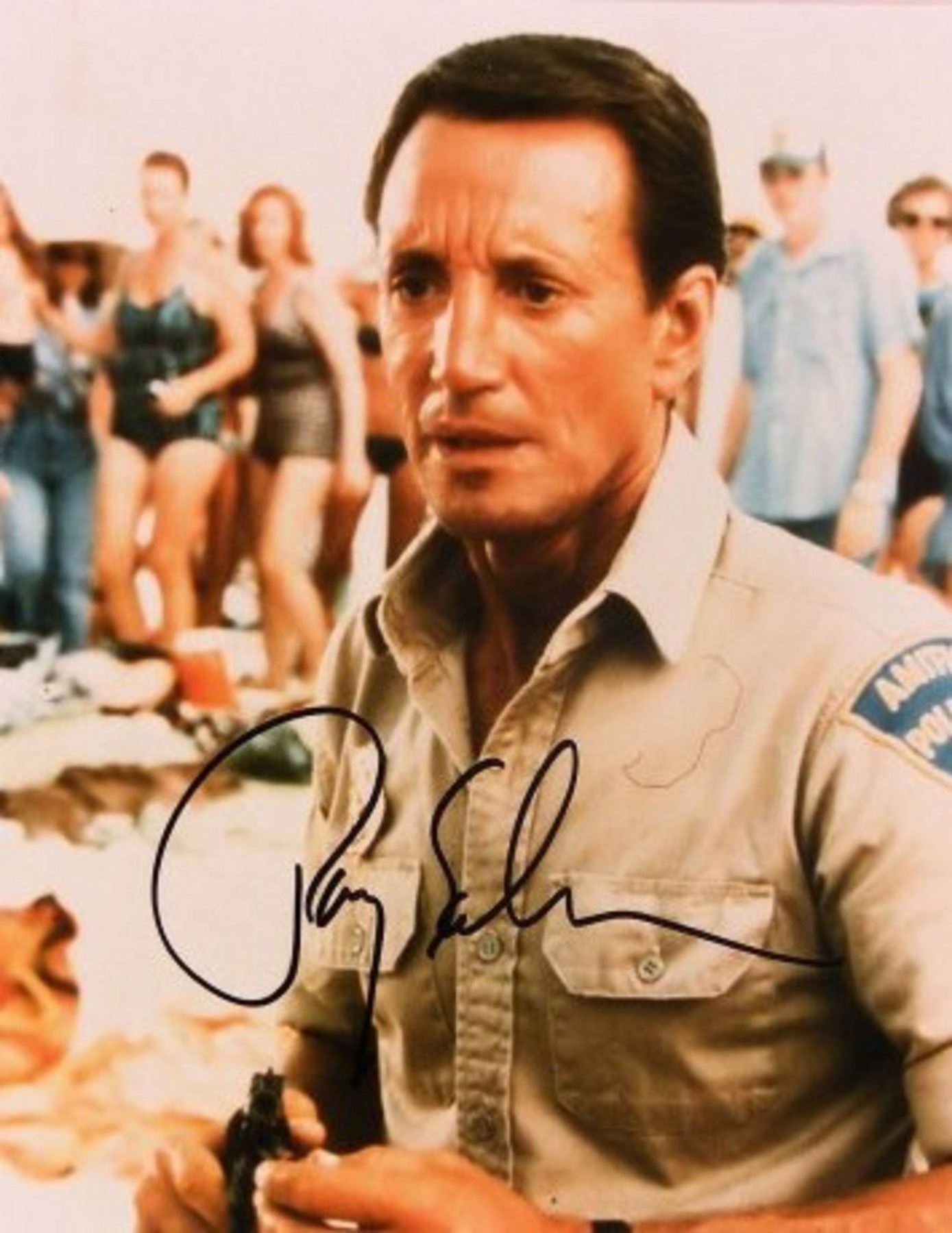 Roy Scheider signed Jaws photo