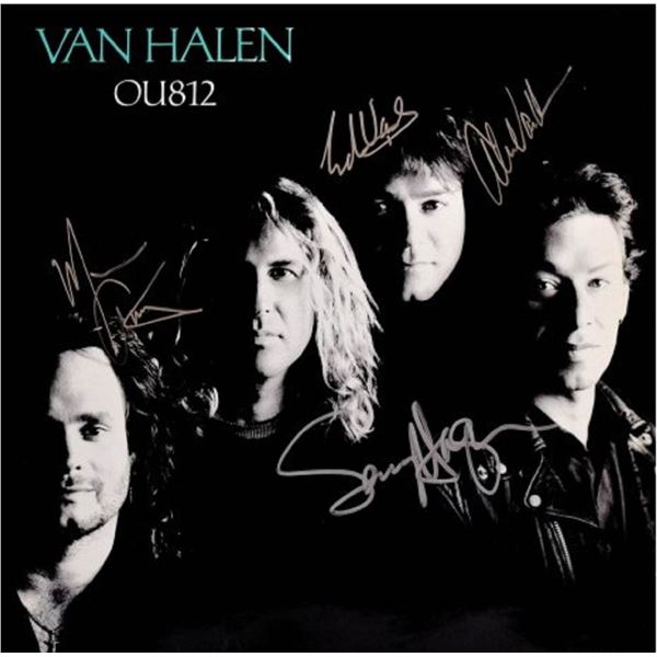Van Halen signed OU812 album